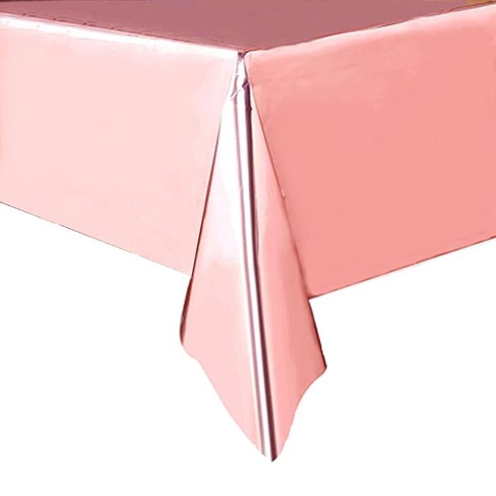 Plastduk - metallic lys rosa - Festutstyr.no