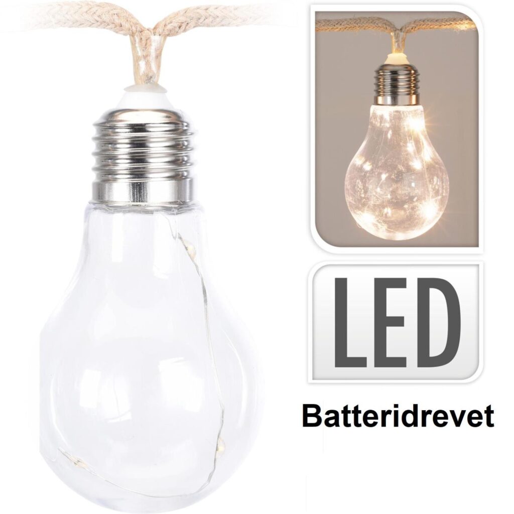 Lyslenke tau, LED-dioder - 2,25 meter - Festutstyr.no