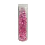 Spiselige diamanter, mørk rosa 6mm - 40 stk - Festutstyr.no