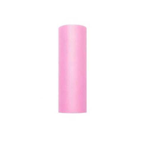 Tyll på rull 15 cm, rosa - 9 meter - Festutstyr.no